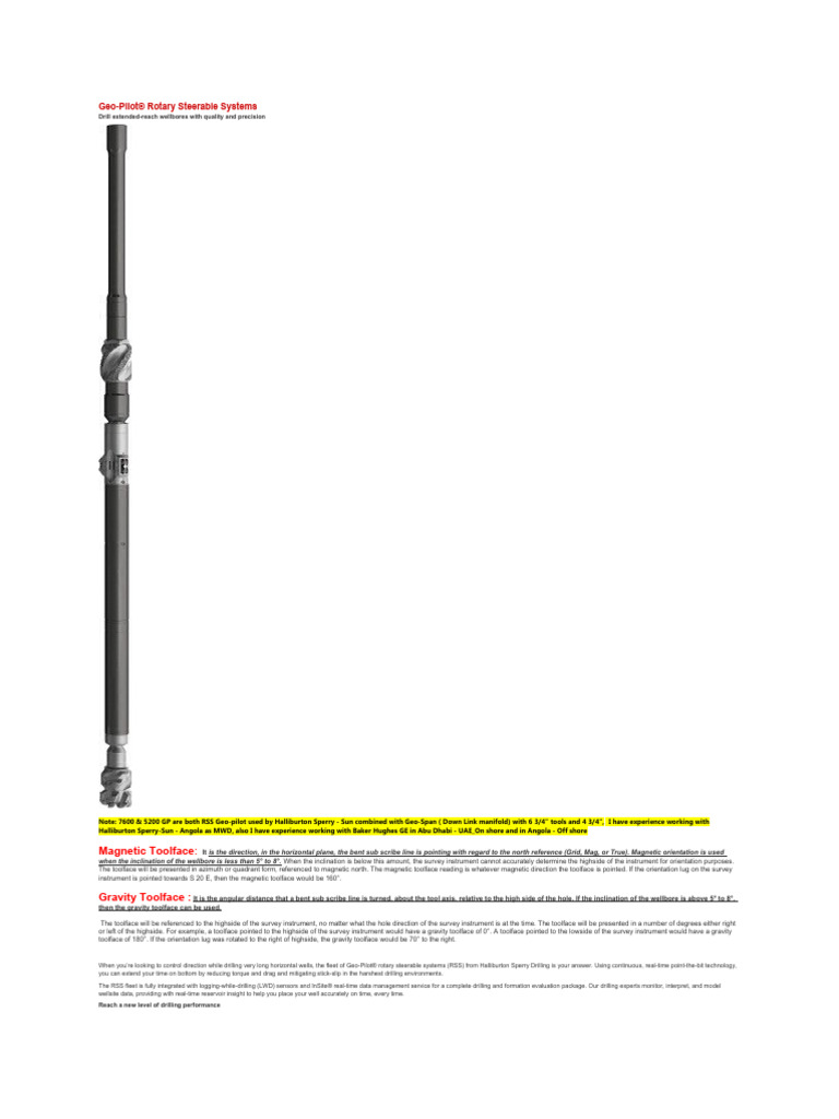 Geo-Pilot® Rotary Steerable Systems: Drill Extended-Reach Wellbores ...