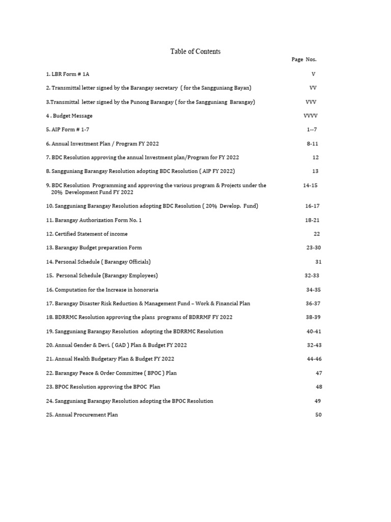 Table of Contents | PDF | Government