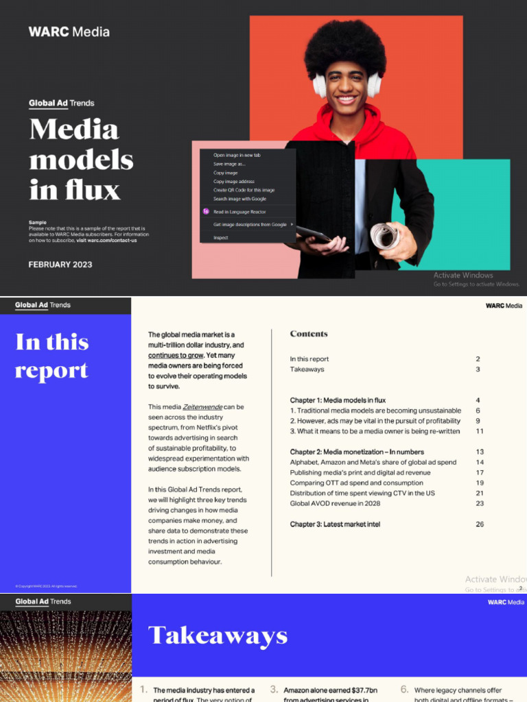2023 - Global Ad Trends-Media Models in Flux - WARC | PDF