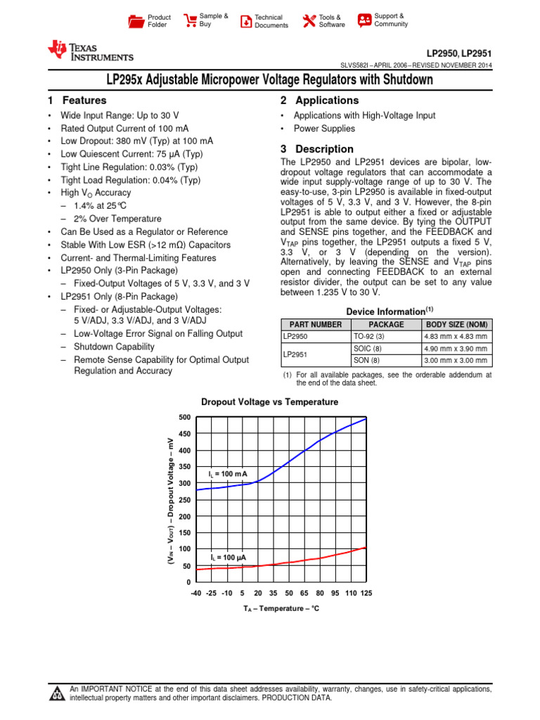 LP 2951 | PDF | Electrostatic Discharge | Electronic Circuits