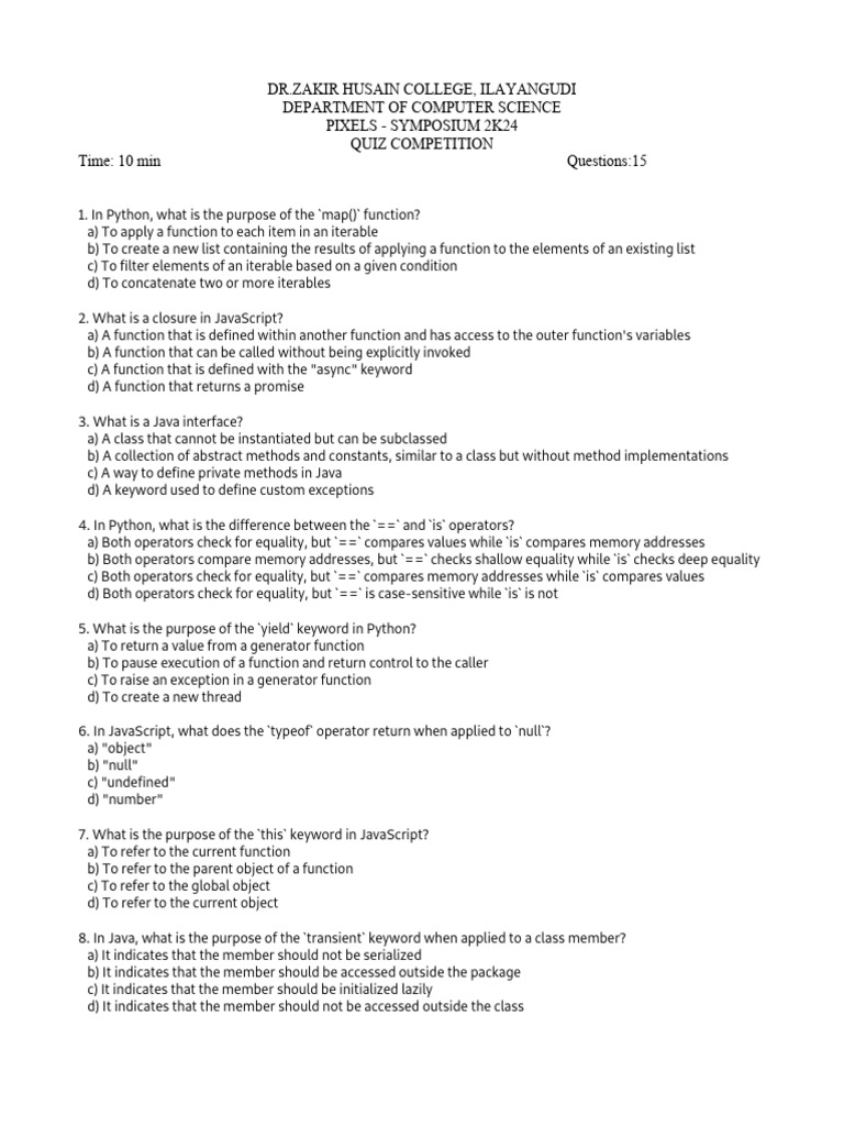 15 Quesiton 3 | PDF | Class (Computer Programming) | Variable (Computer Science)