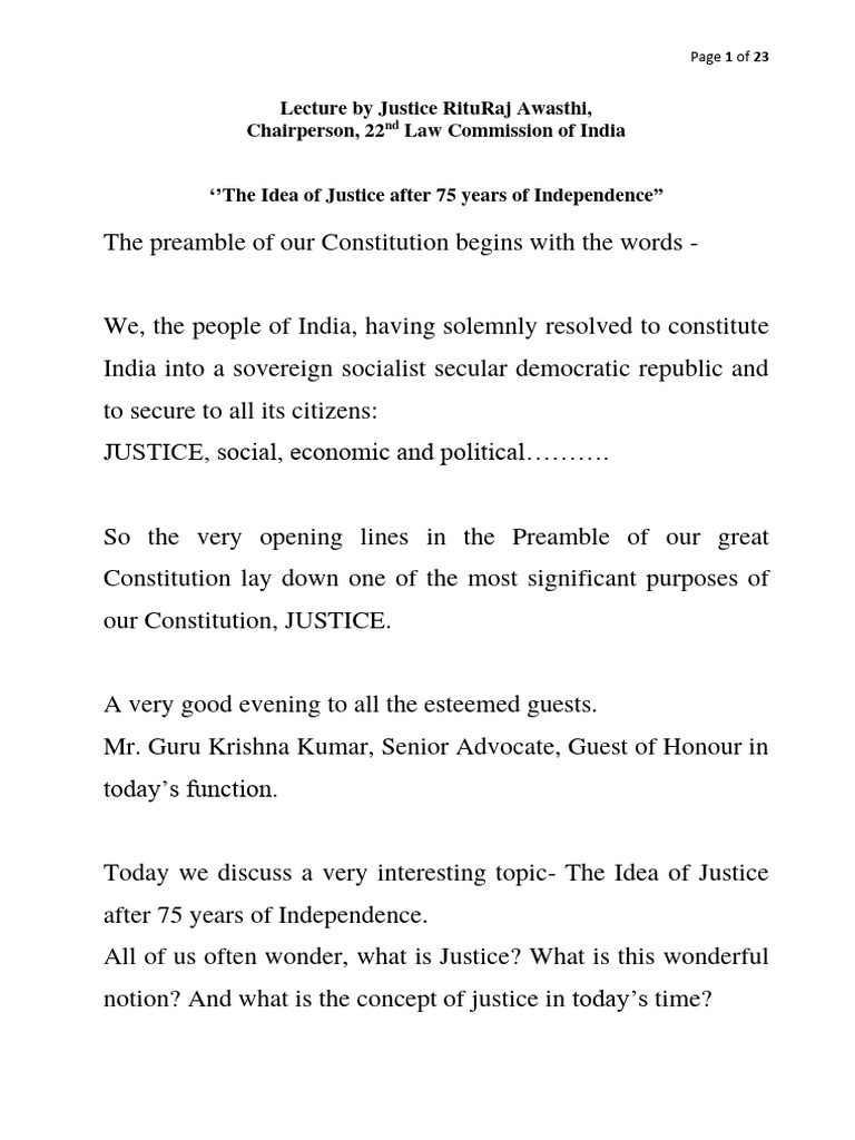 Preamble | PDF | Justice | Crime & Violence