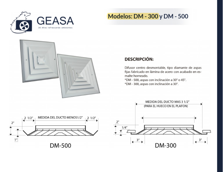 Ficha Tec DM-300 Dif Iny | PDF