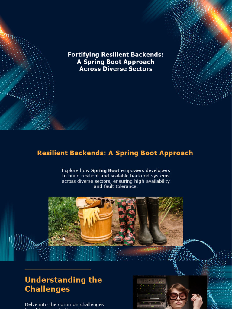 Slidesgo Fortifying Resilient Backends A Spring Boot Approach Across ... Slidesgo Fortifying Resilient Backends A Spring Boot Approach Across ...