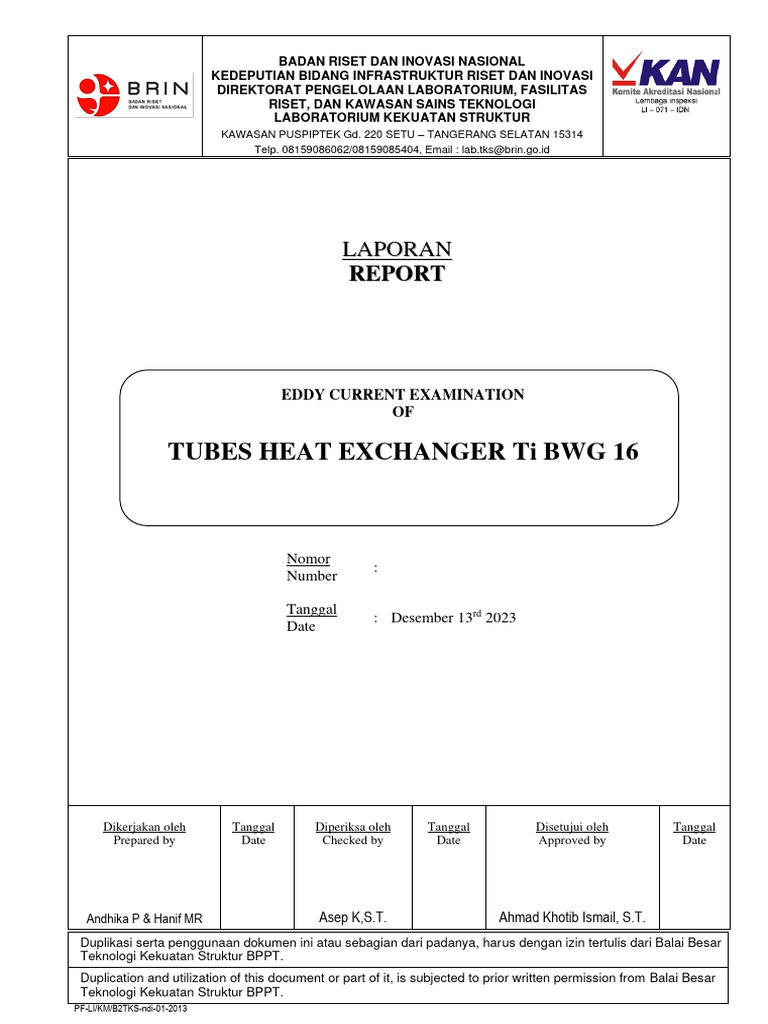 Witness LI Eddy Current 2023 | PDF | Building Engineering | Applied And Interdisciplinary Physics