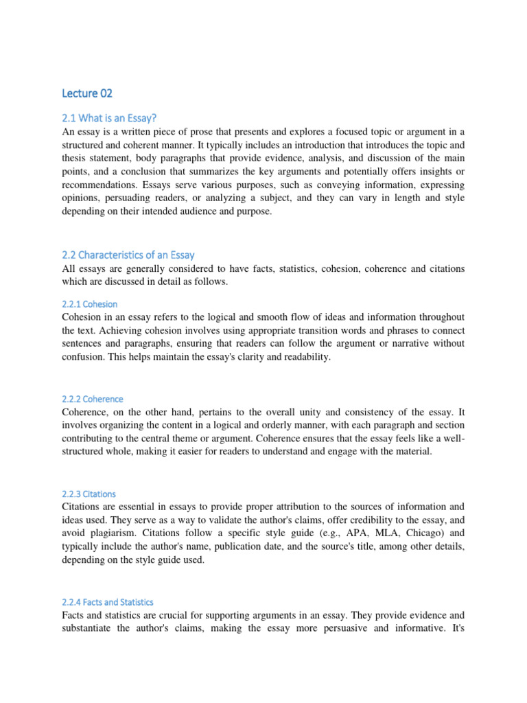 HUM120 Handouts Lecture02 | PDF | Essays | Climate Change