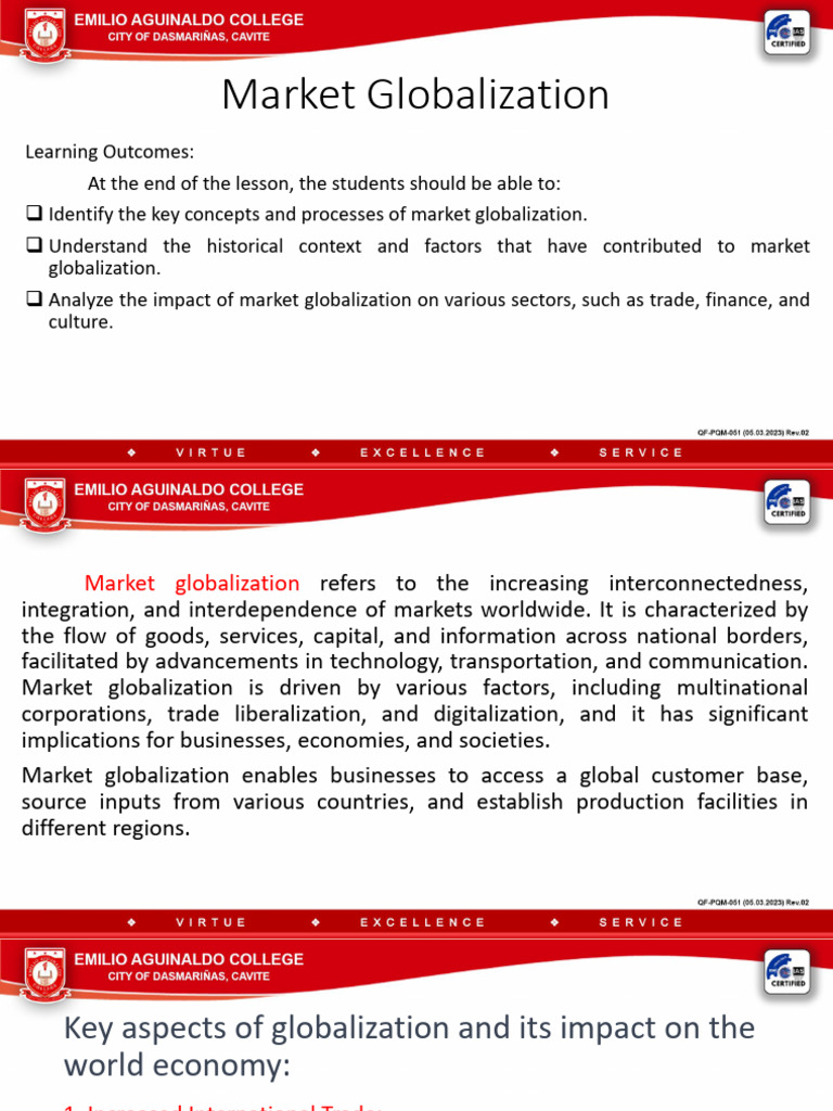 Understanding Market Globalization Dynamics | PDF | Globalization ...
