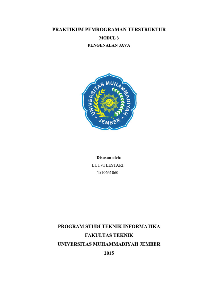 Modul 3 - Pengenalan Java 2 | PDF | Seni | Komputer