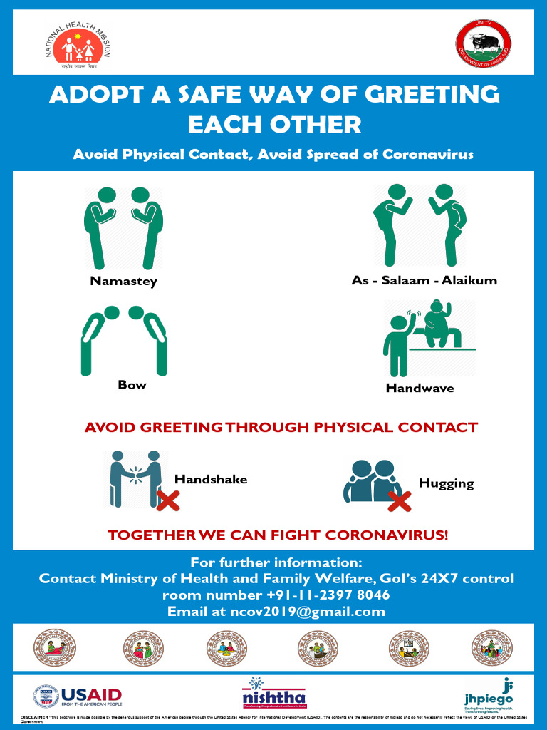 Covid Posters - Safe Greeting Poster | PDF