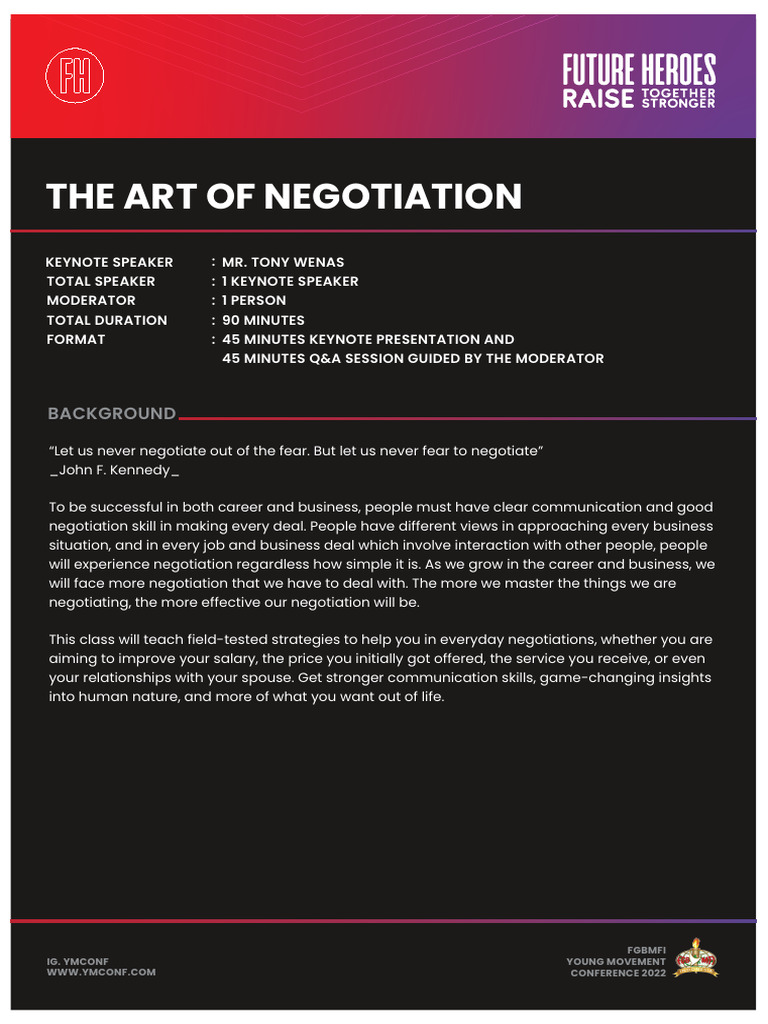 Art of Negotiation | PDF | Negotiation | Communication