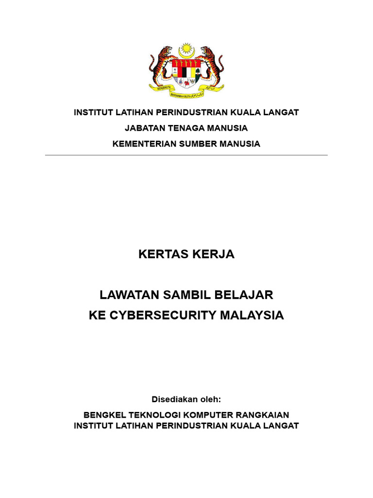 Kertas Kerja Lawatan 2.0 | PDF