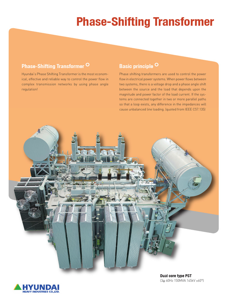 Phase Shifting Transformer | PDF | Transformer | Electric Power ...
