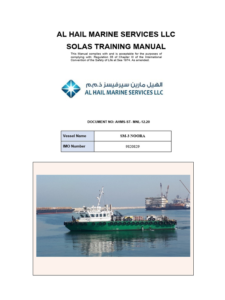 1. SOLAS TRAINING MANUAL | PDF