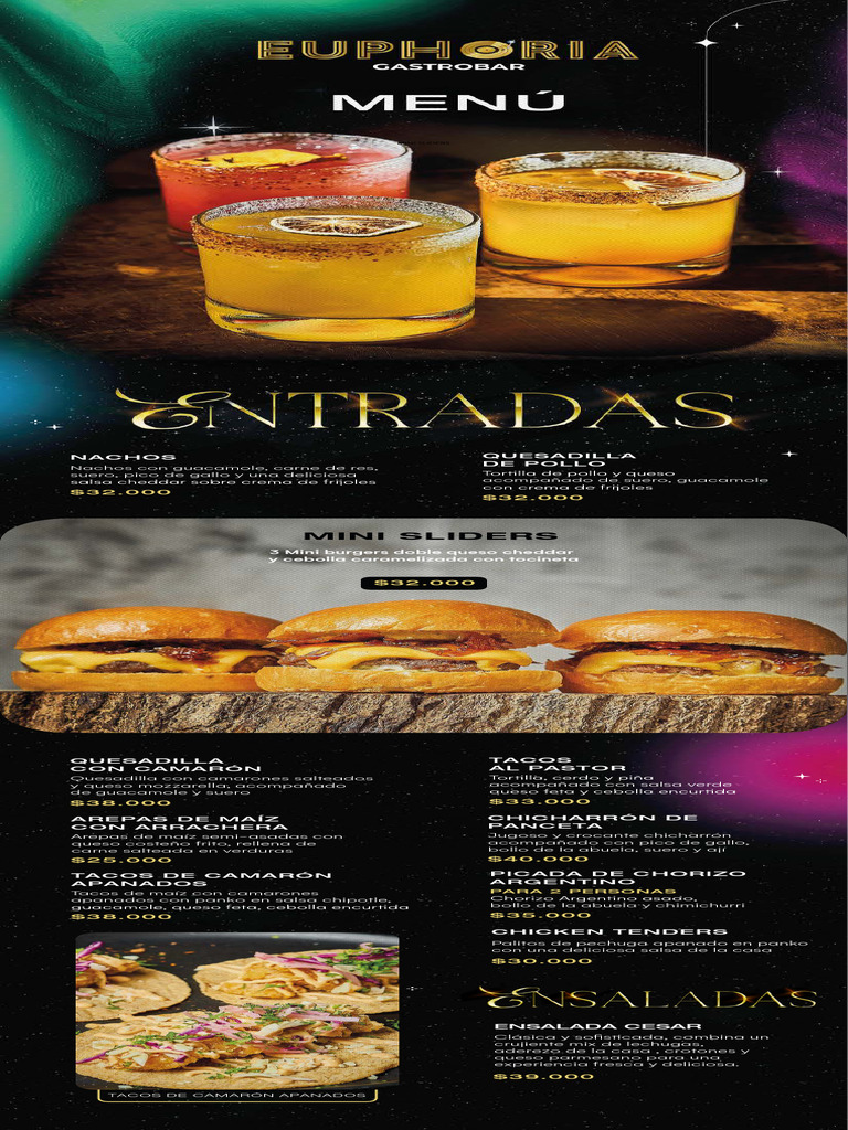 Menu Euphoria | PDF | Ginebra | Ron