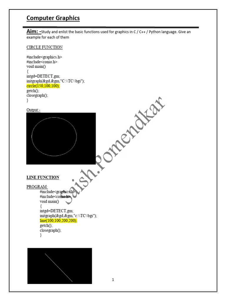 CGA Practicals Final2 | PDF | Computer Programming | Computing