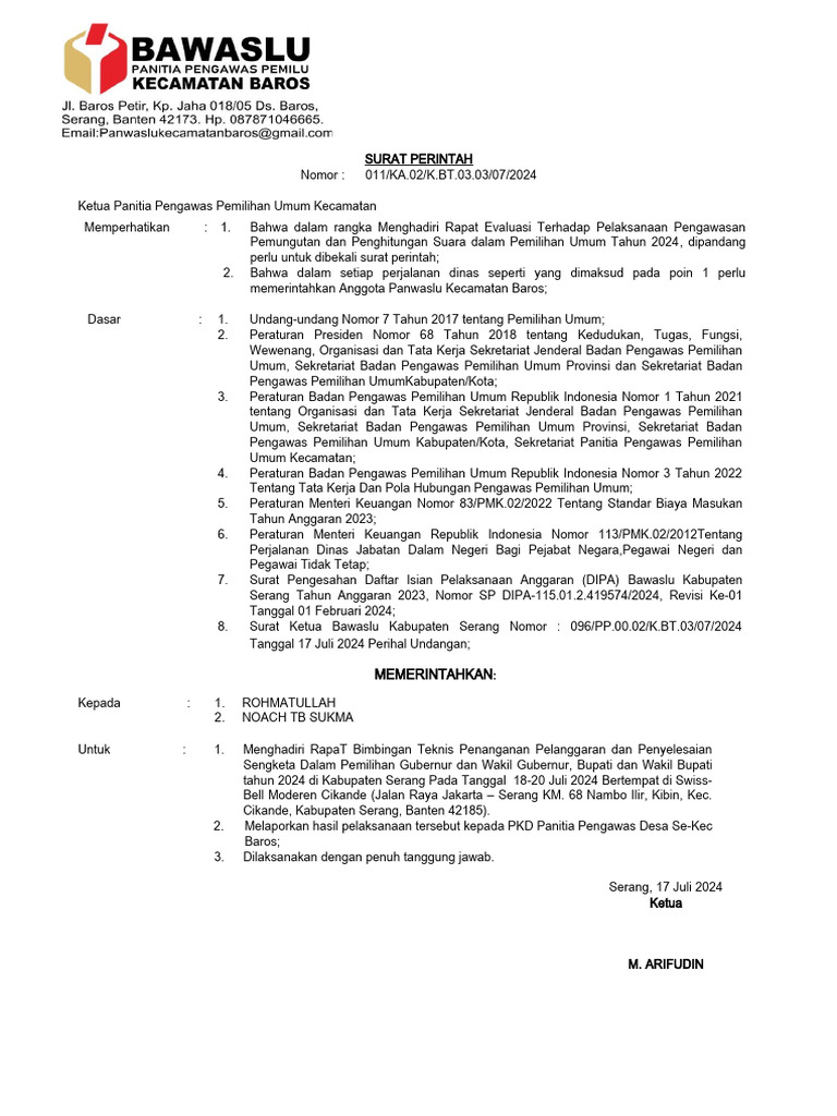 SPT 17 Juli 2024 SPT Swisbel Hotel | PDF