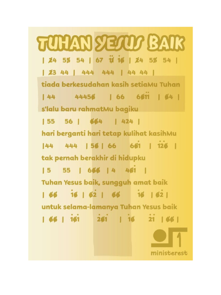 Tuhan Yesus Baik | PDF