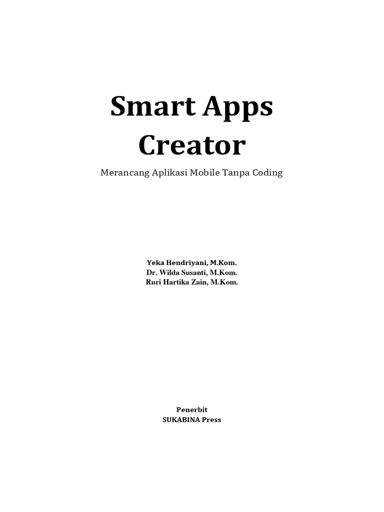 Modul Smart Apps Creator - Edit Ok | PDF | Bisnis | Komputer