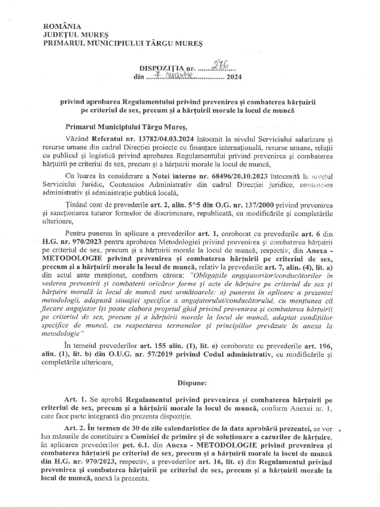 Regulament Hartuire | PDF