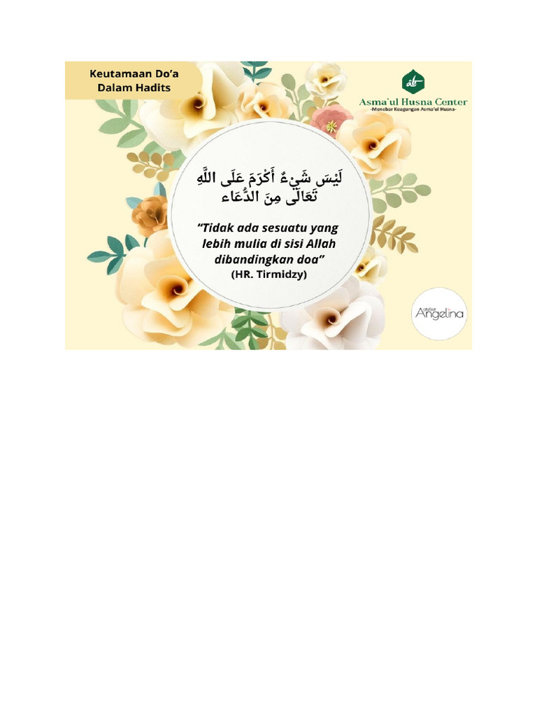 keutamaan doa | PDF