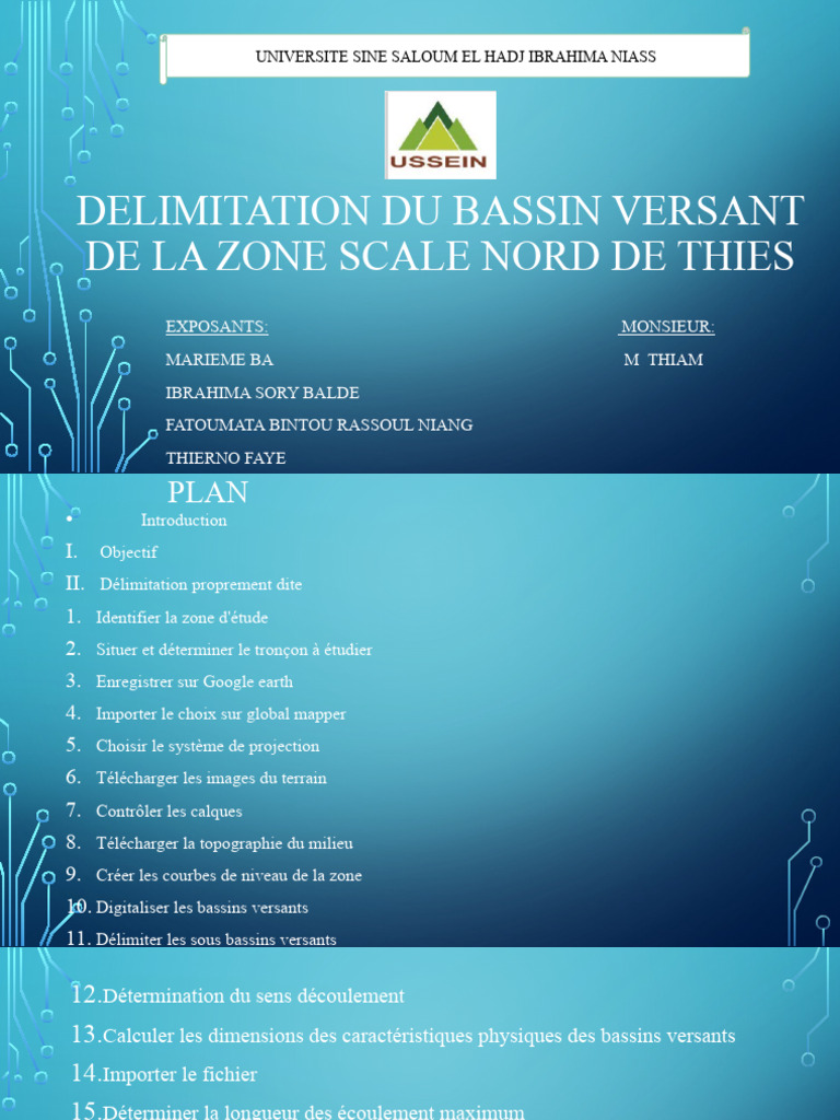 Délimitation du bassin versant Scale | PDF | Bassin versant | Sciences ...