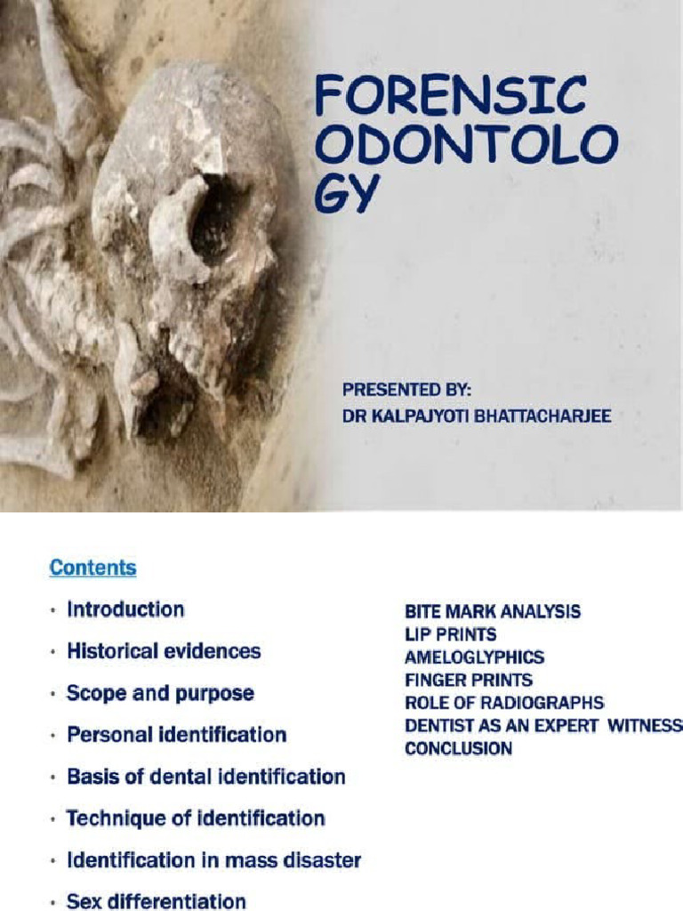 Forensic Odontology | PDF