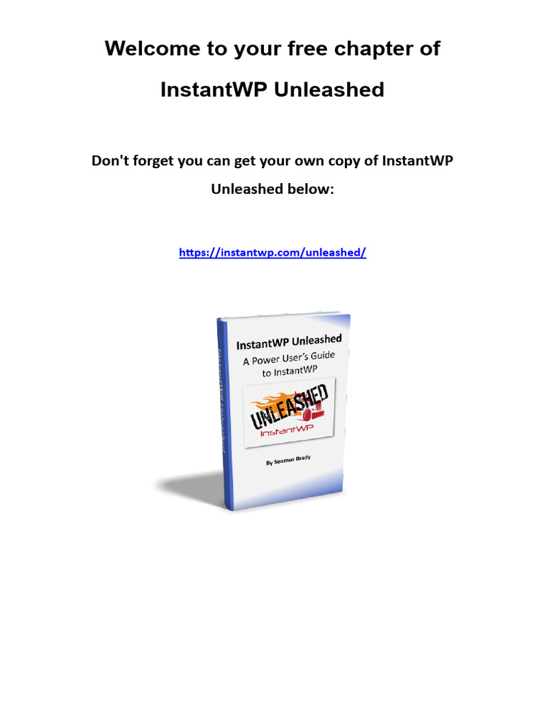 InstantWPUnleashed FREE Chapter | PDF | Word Press | Password