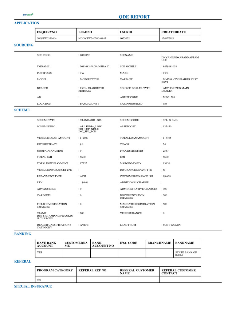 DIYA Sanction | PDF | Personal Finance | Money