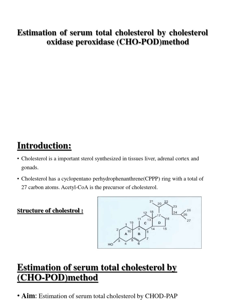Total Cholestrol | PDF | Cholesterol | Medical Specialties