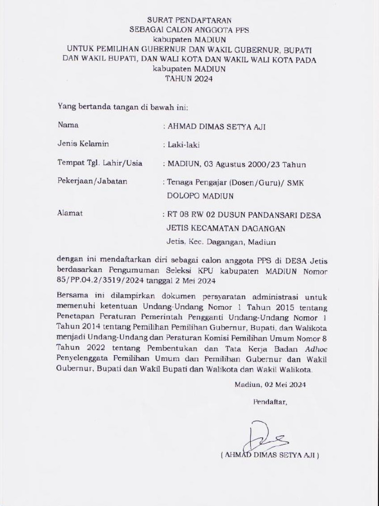 Scan Surat Pendaftaran | PDF