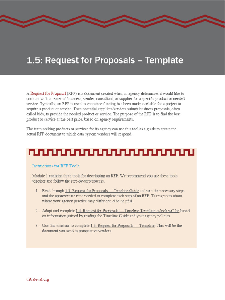 1.5 Request Proposals Template Data System Toolkit | PDF | Request For Proposal | Microsoft Windows