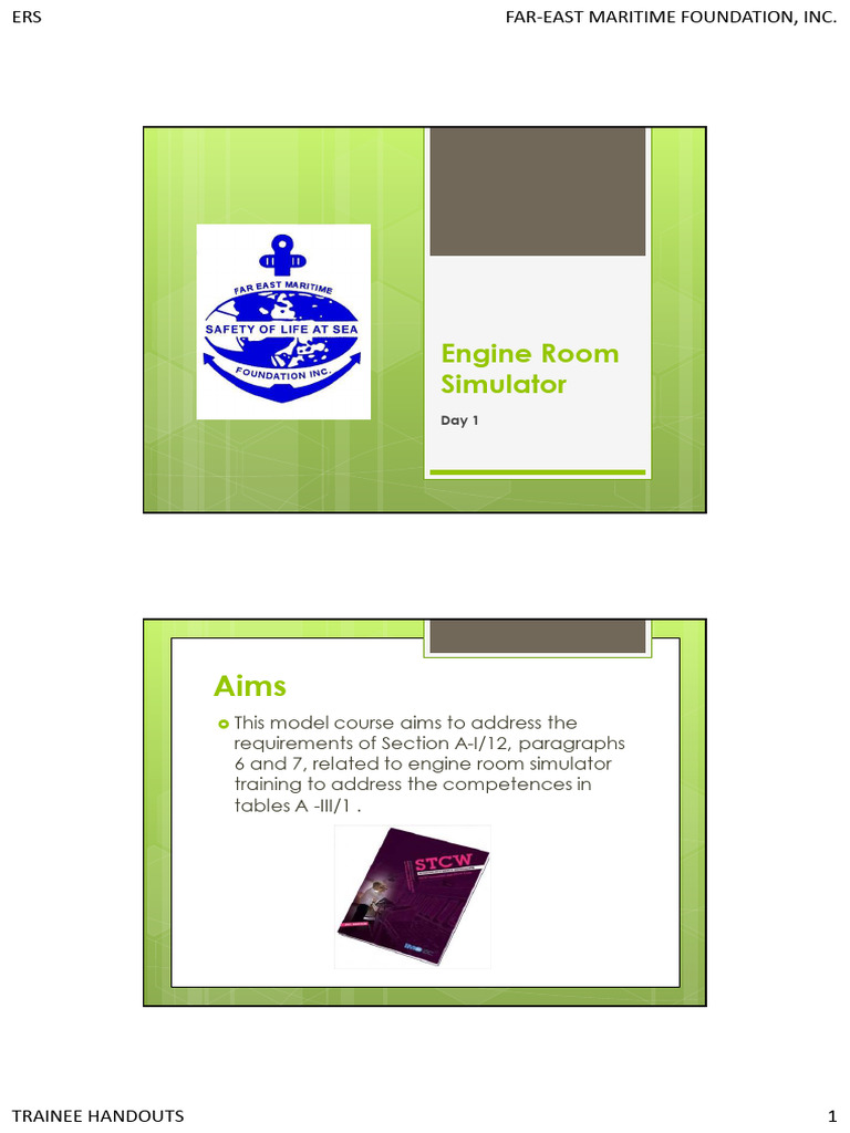 Mark Anthony Sison - ERS Trainee Handouts | PDF | Fuel Oil | Piston