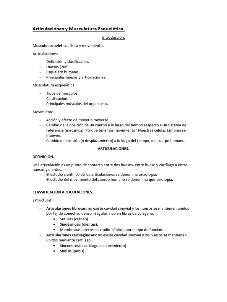 Anatomia Sistema Musculo Esqueletico Pdf Articulación Rodilla