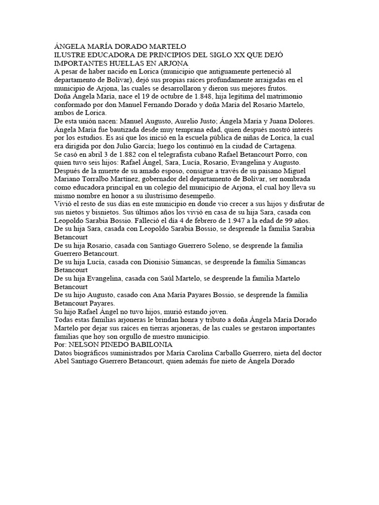 Ángela María Dorado Martelo | PDF