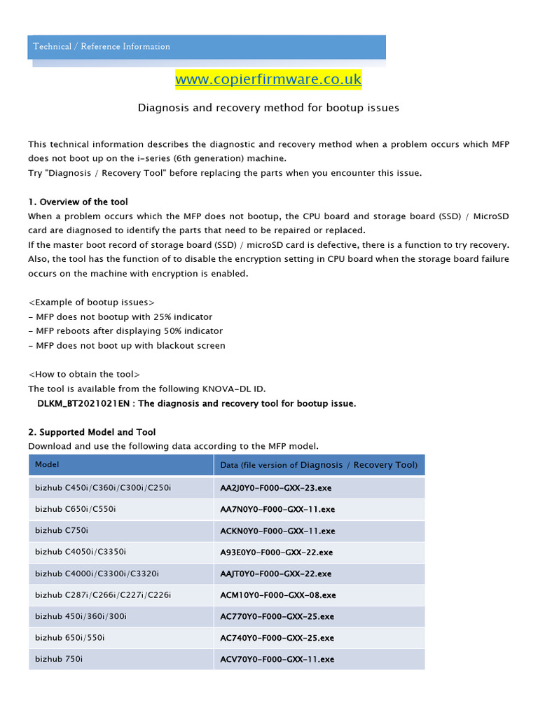 Recovery Tool For Boot Up Issues | PDF | Booting | Computer Data Storage