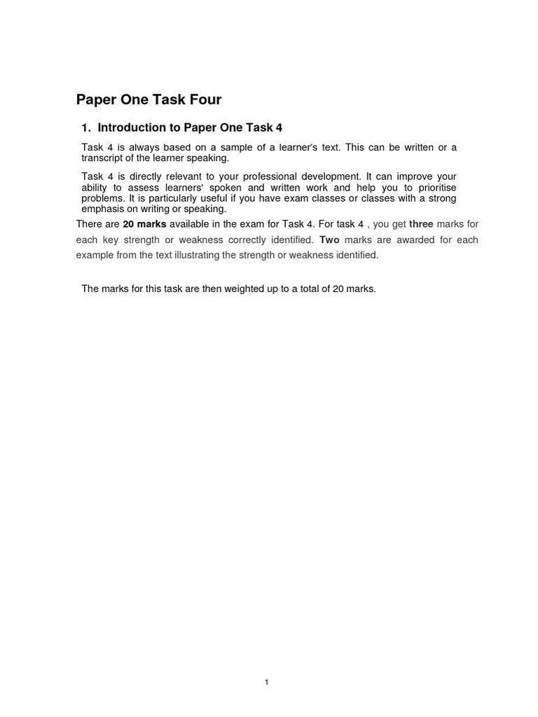 Paper1 Task4 - WRITTEN SAMPLES | PDF | Essays | Verb