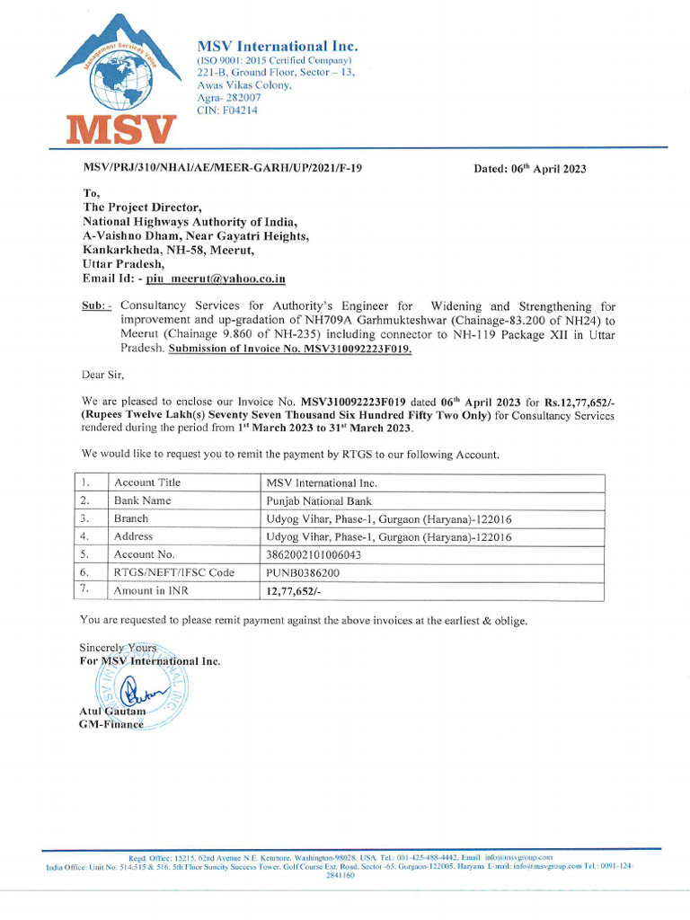 Final in Voice Documents For The Month of March 2023 | PDF