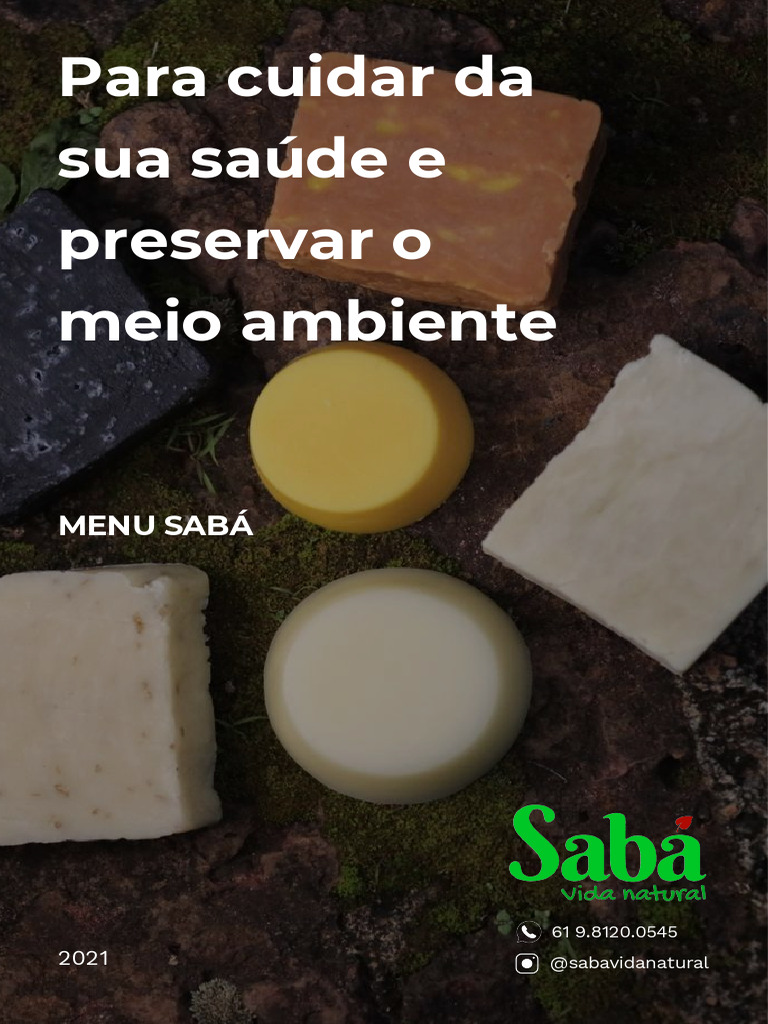 Menu Sabá Vida Natural - Bio2021 | PDF | Cabelo | Nutrientes
