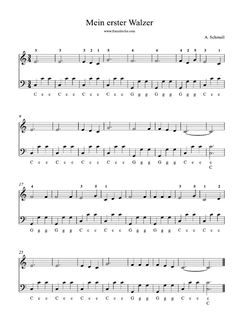 Mein Erster Walzer-Schmoll - Partitur | PDF