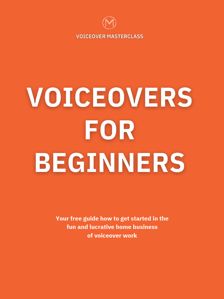 Voiceovers For Beginners. | PDF | Voice Over | Voice Acting