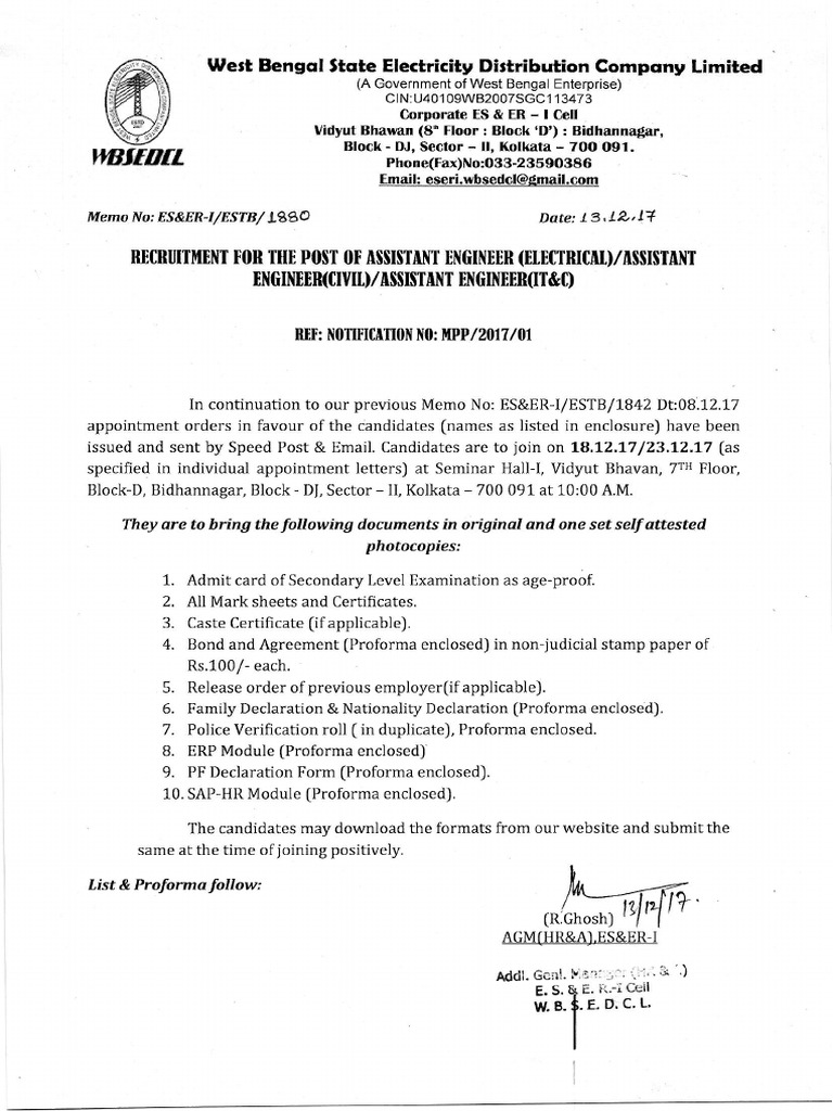 Appointment Order | PDF
