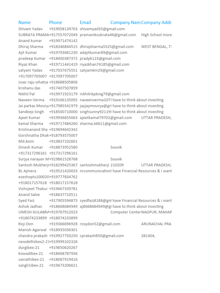 Runo Call CRM Customers Report | PDF