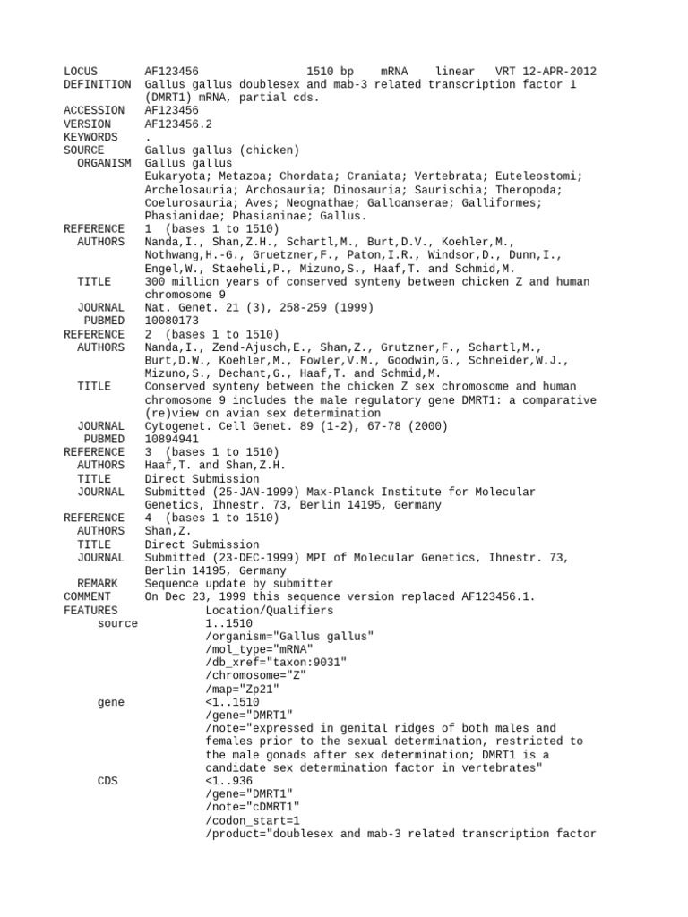 Sequence GB | PDF | Genetics | Biology