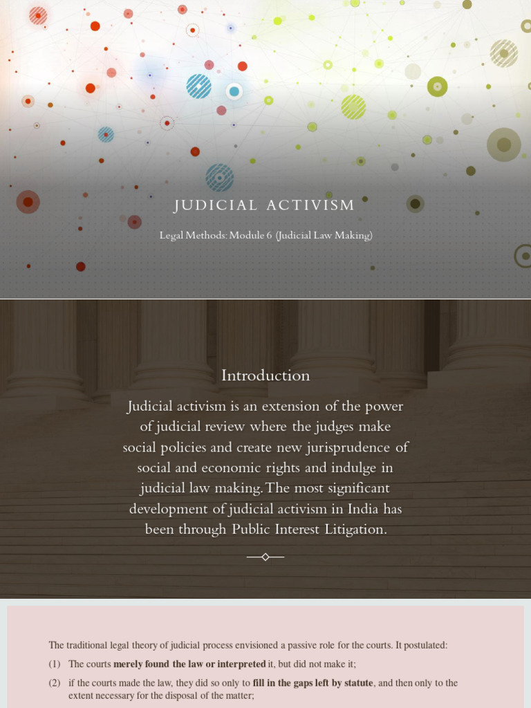 Judicial Activism | PDF | Standing (Law) | Precedent