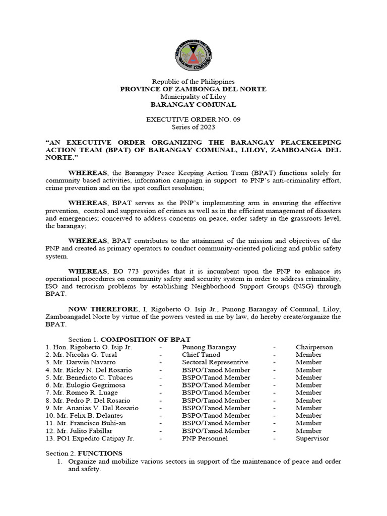 Eo - Bpats | PDF | Crimes | Crime & Violence