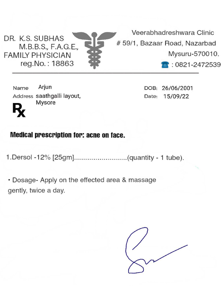 Prescription Acne | PDF