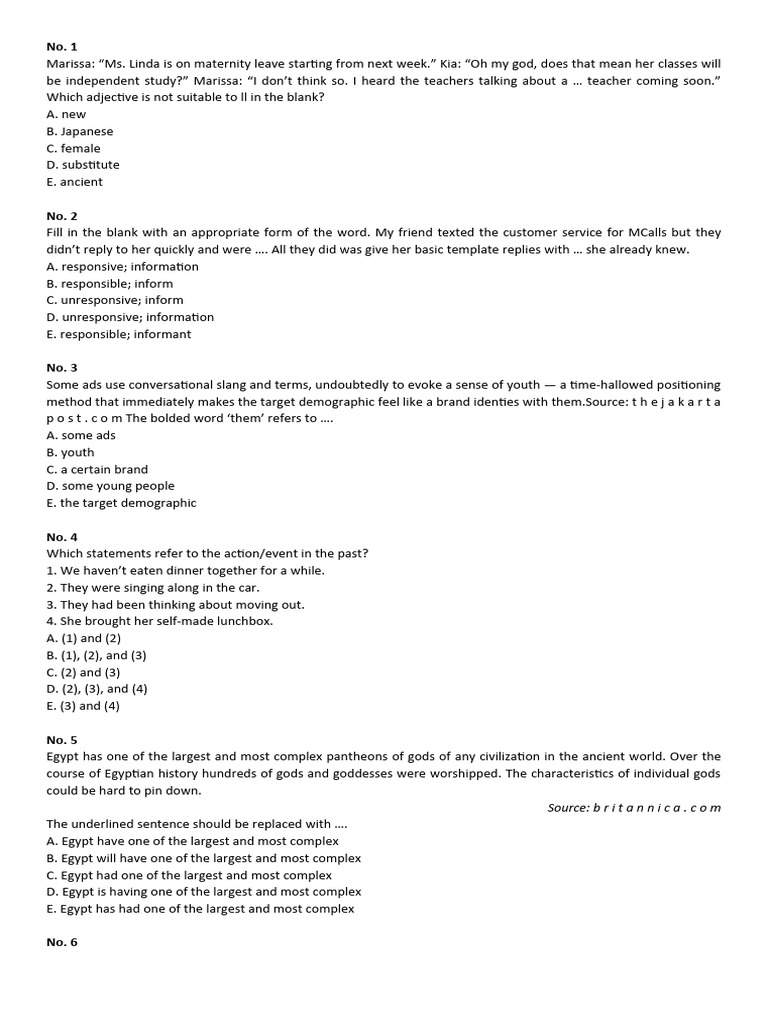Pre Test SNBT | PDF | Soybean | Ketogenic Diet