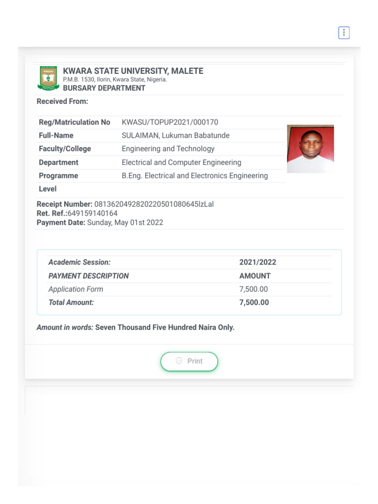Application Payment | PDF