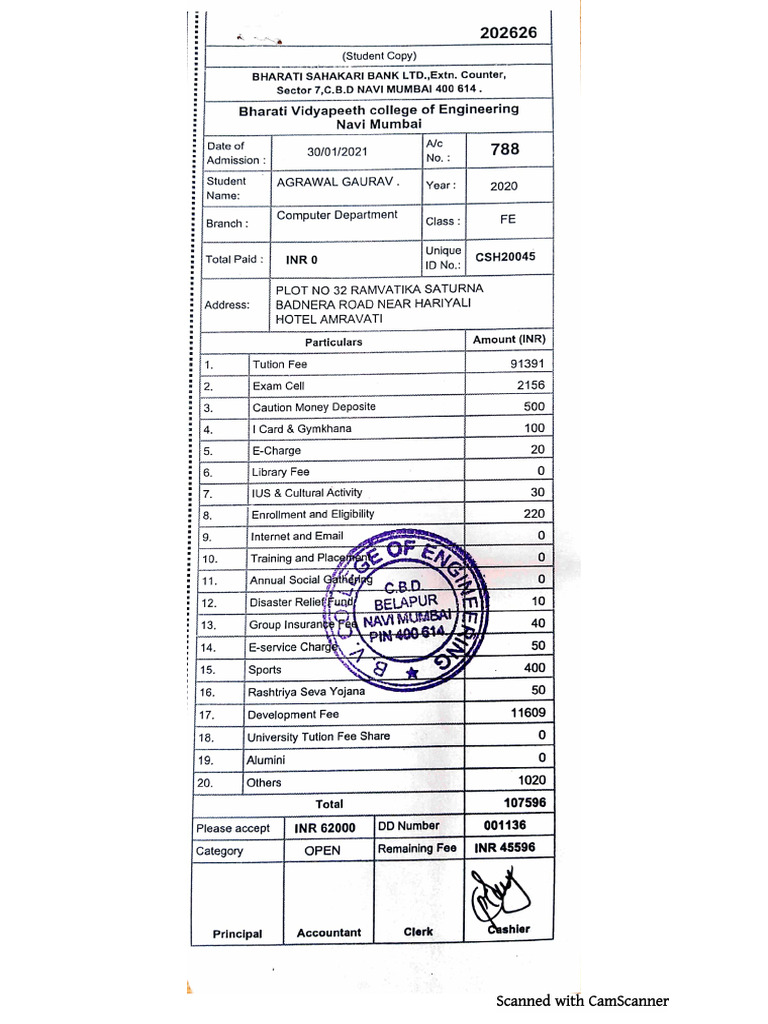 BVCOE Cancellation | PDF
