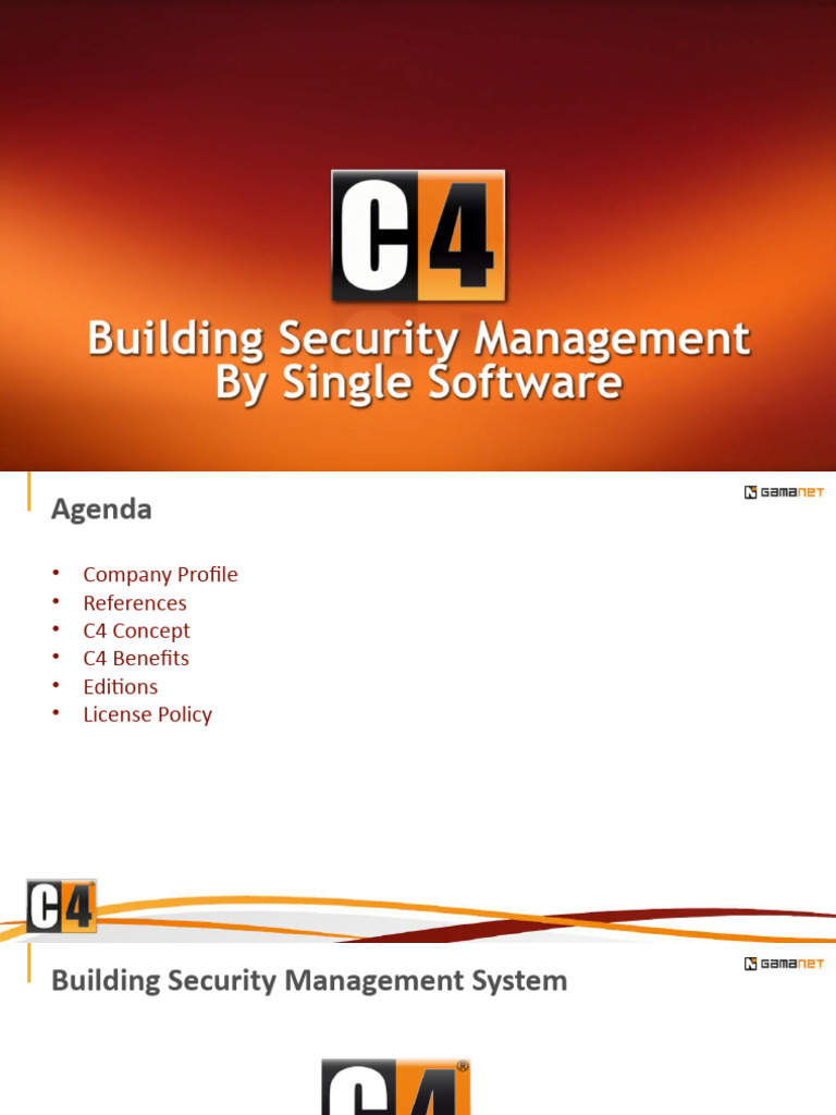C4 Software | Download Free PDF | Access Control | Camera